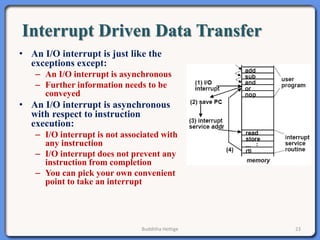 Computer System Architecture Lecture Note 9 IO fundamentals | PPT