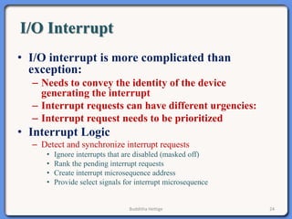 Computer System Architecture Lecture Note 9 IO fundamentals | PPT