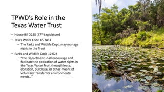 Texas Parks & Wildlife Department Updates - Marty Kelly | PPT