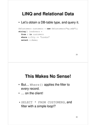 linq with Exampls | PDF