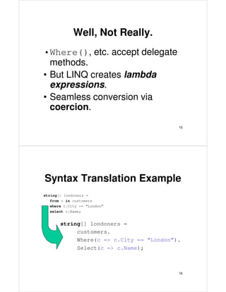 linq with Exampls | PDF