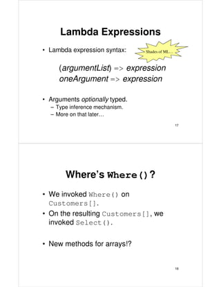 linq with Exampls | PDF
