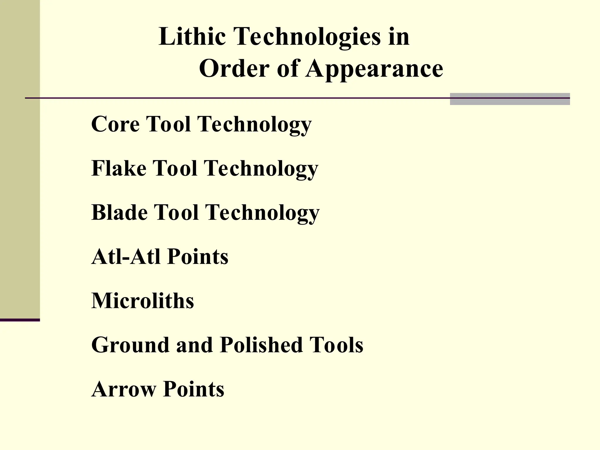 09lithics technology for archaeologists | PPT
