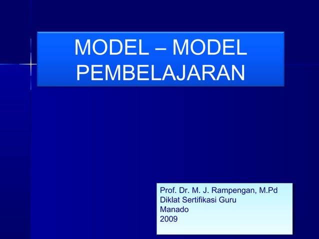 Model-Model Pembelajaran | PPT
