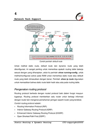 09module 20 static-routing-dynamic-routing | PDF