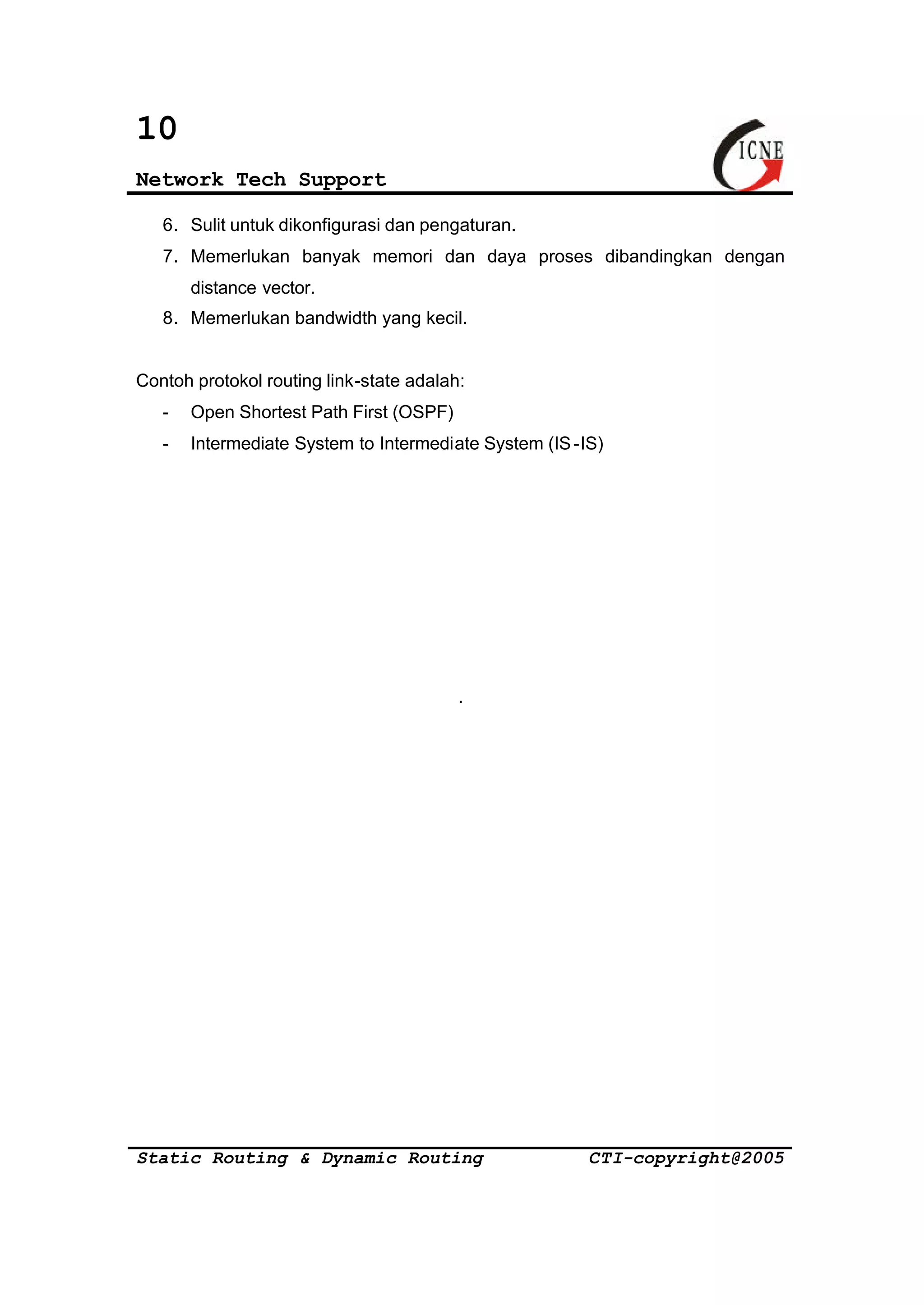 09module 20 static-routing-dynamic-routing | PDF
