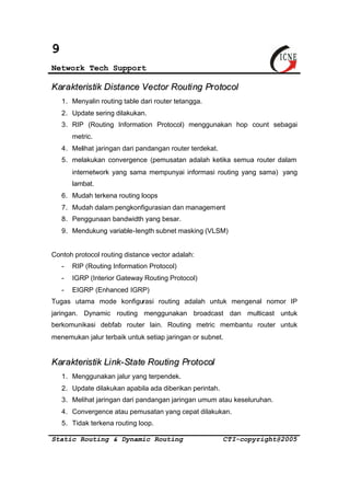 09module 20 static-routing-dynamic-routing | PDF