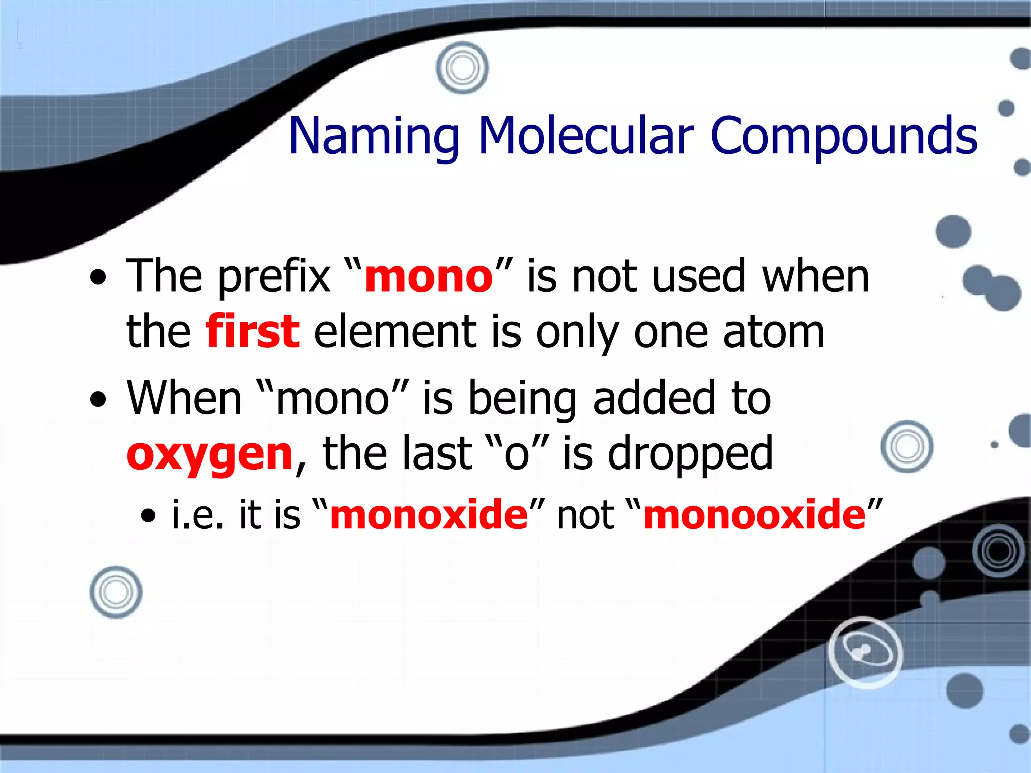 Molecular Compounds | PPT