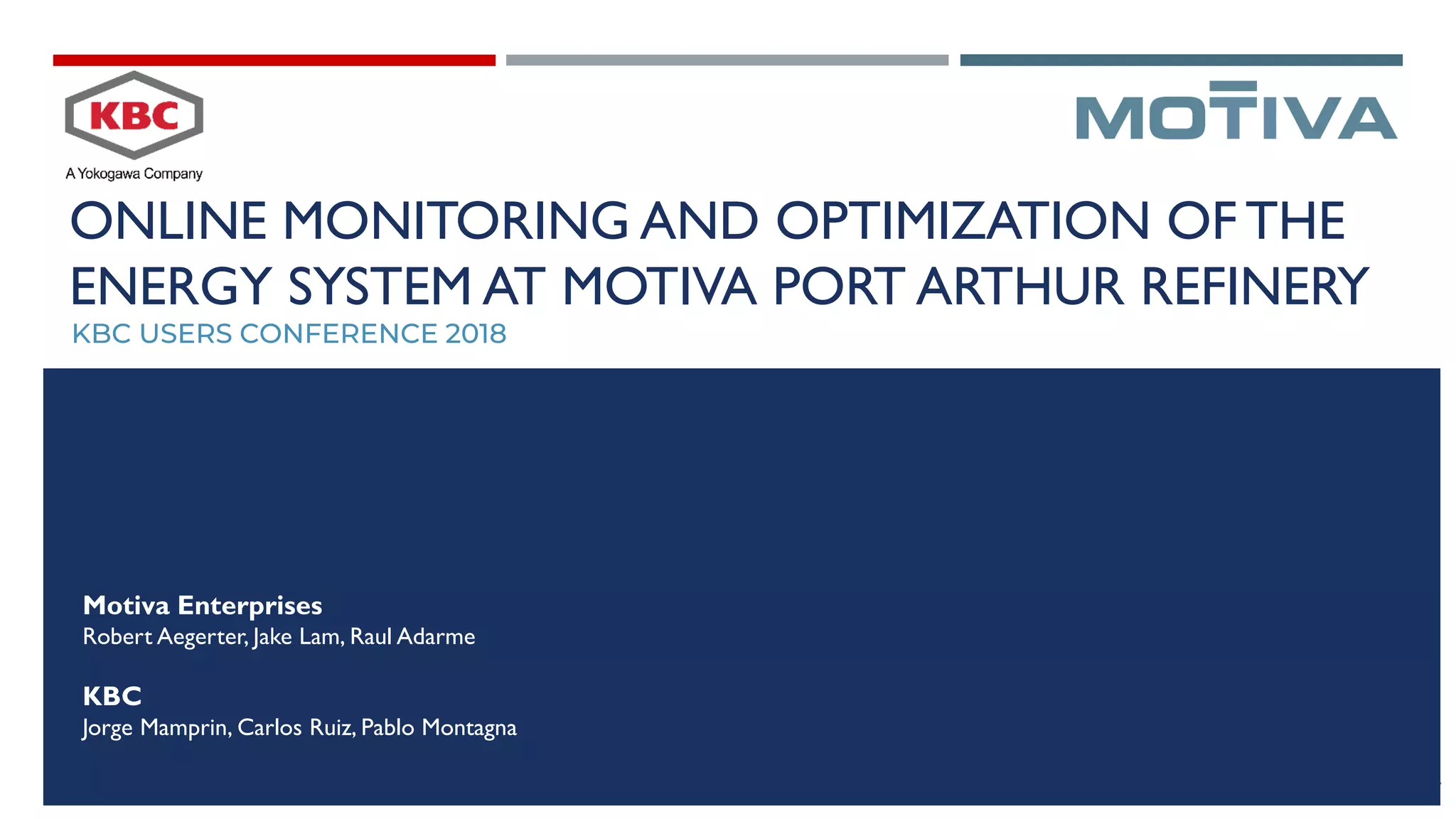 Motiva online monitoring and optimization energy system | PDF
