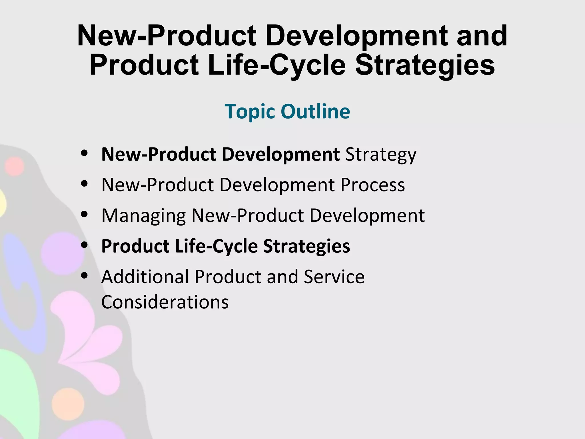New Product Development & Product Life Cycle Strategies - Marketing | PPT