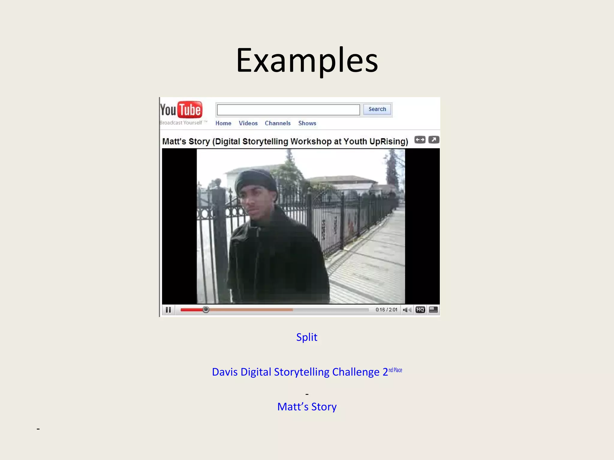 Planning a Digital Storytelling Project