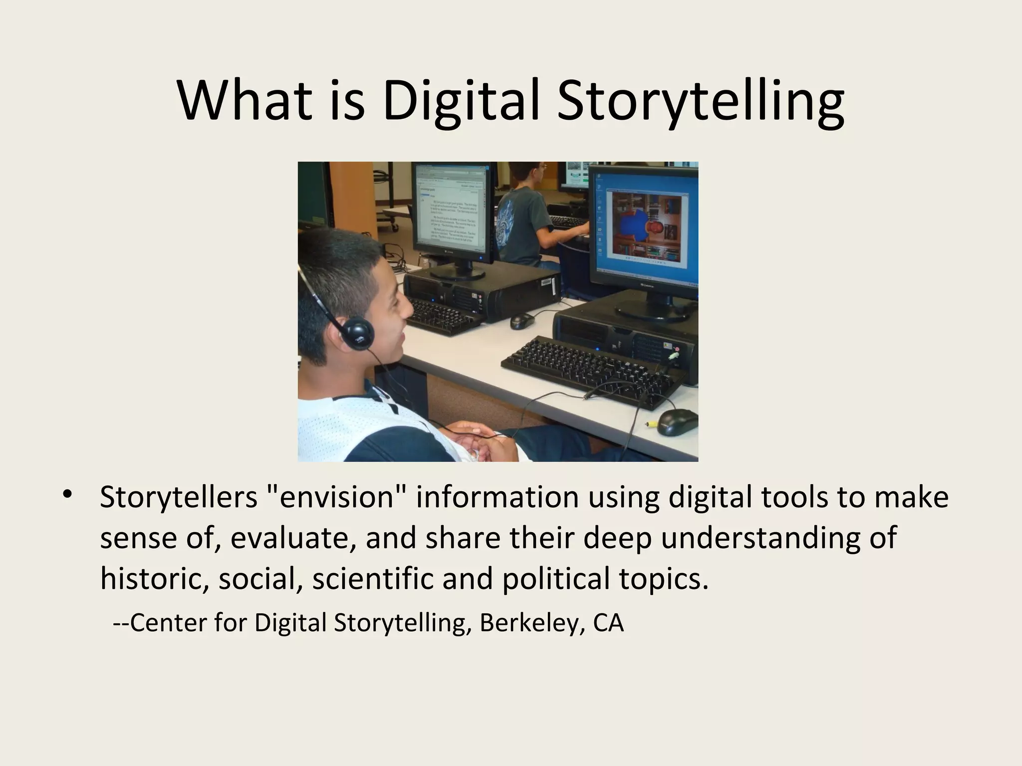 Planning a Digital Storytelling Project