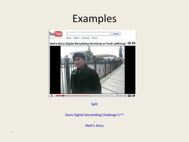 Planning a Digital Storytelling Project