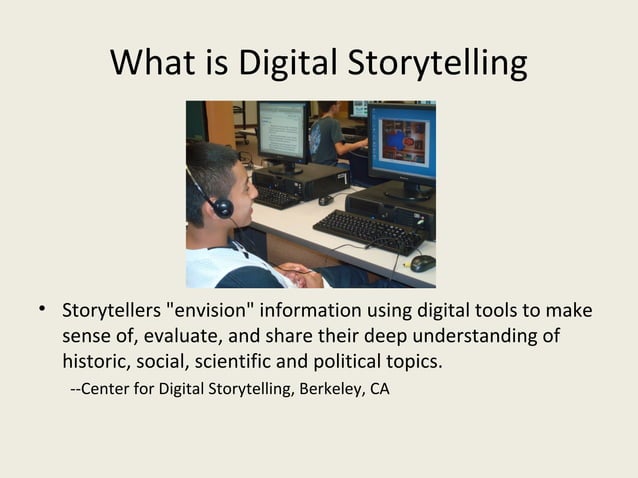 Planning a Digital Storytelling Project