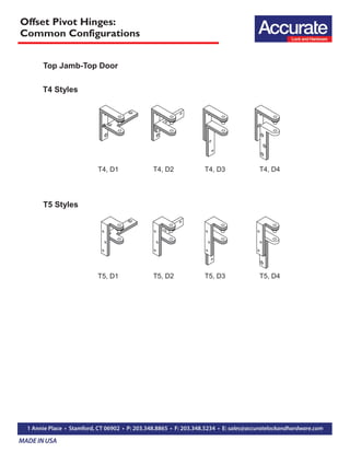Offset pivot hinges | PDF