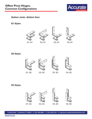 Offset pivot hinges | PDF