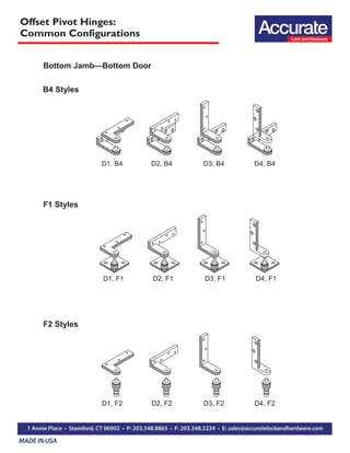Offset pivot hinges | PDF