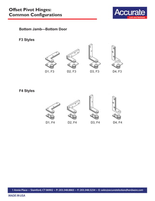 Offset pivot hinges | PDF