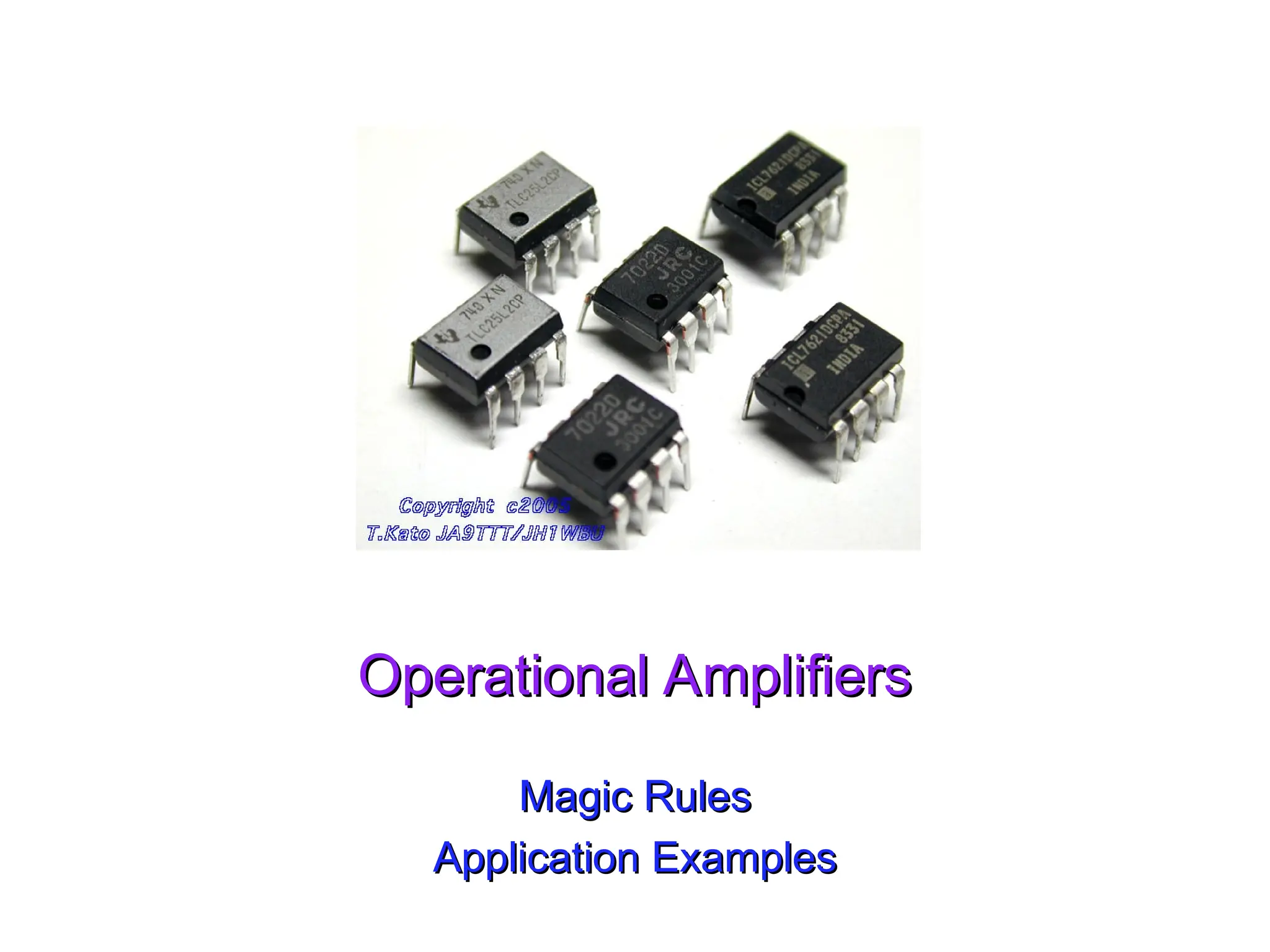 Basic description of an op-amps, sum , sub ppt | PPT