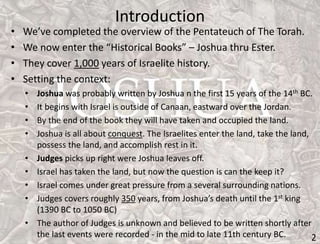 Session 09 Old Testament Overview - Joshua and Judges | PPTX