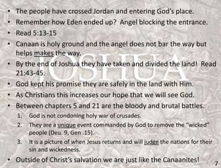 Session 09 Old Testament Overview - Joshua and Judges | PPTX