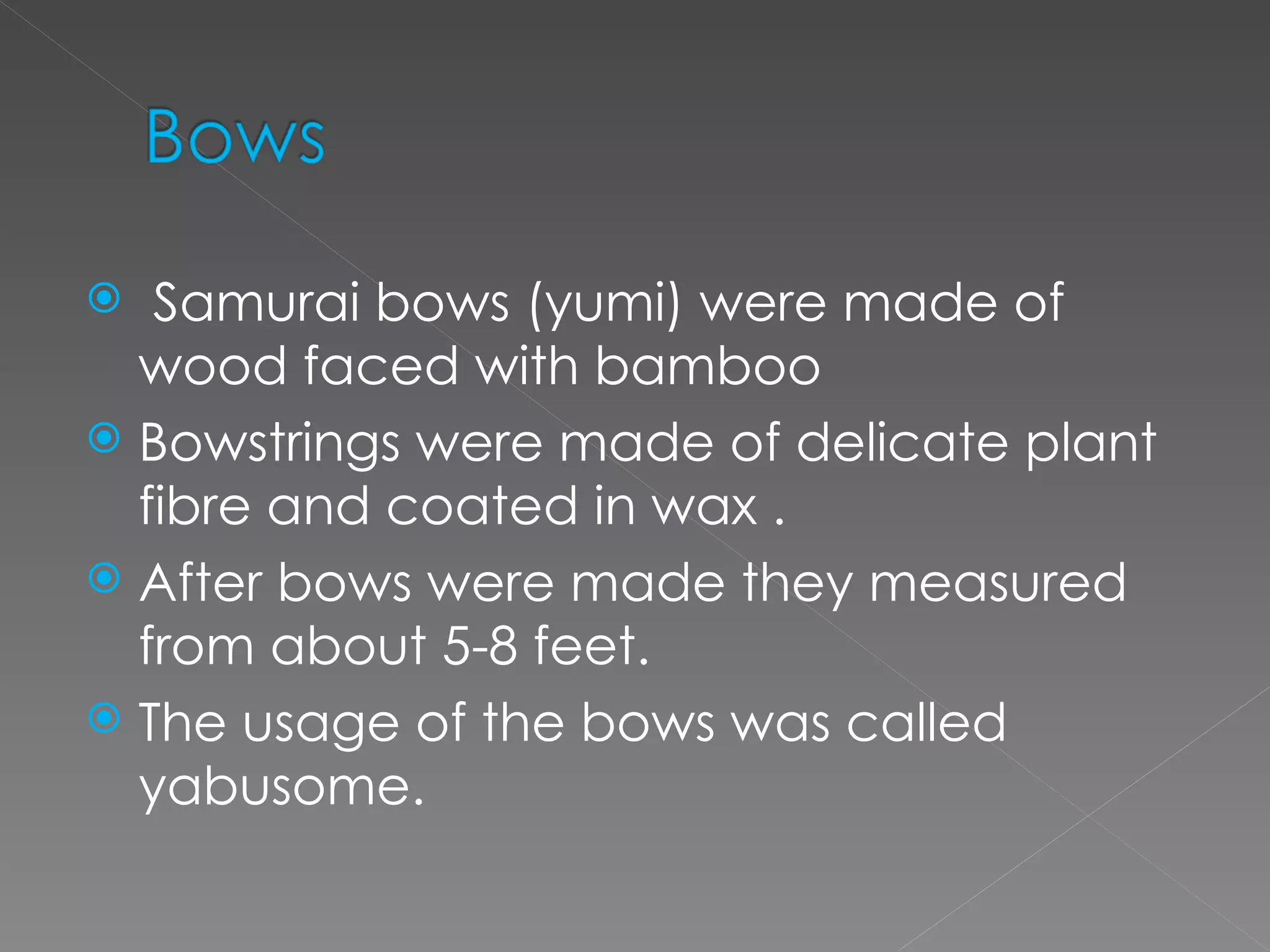 09 P2. Swords, Armor & Bows | PPT