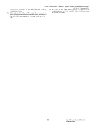 Implementation on Data Security Approach in Dynamic Multi Hop Communication | PDF | Computer ...