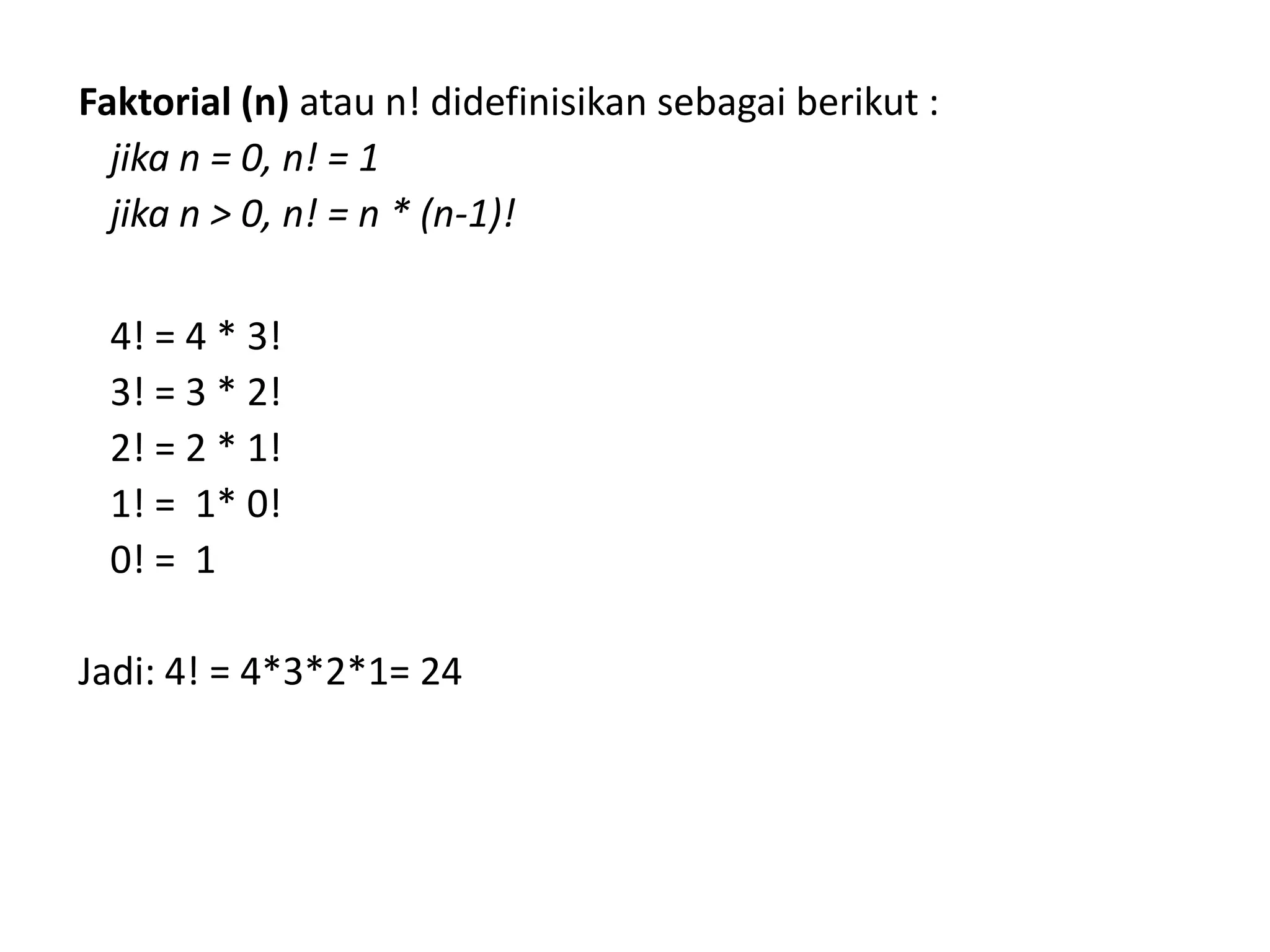 09 pd fungsi rekursif | PPTX