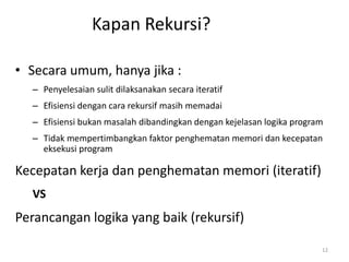 09 pd fungsi rekursif | PPTX