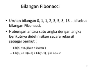 09 pd fungsi rekursif | PPTX