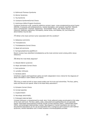 ETAS_MCQ_09 pediatric dermatology | DOC