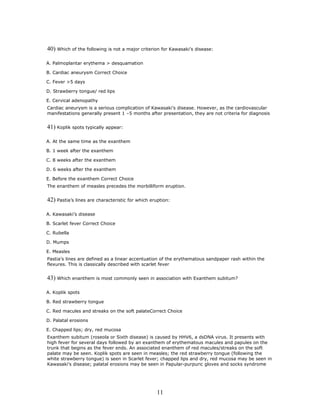 ETAS_MCQ_09 pediatric dermatology | DOC