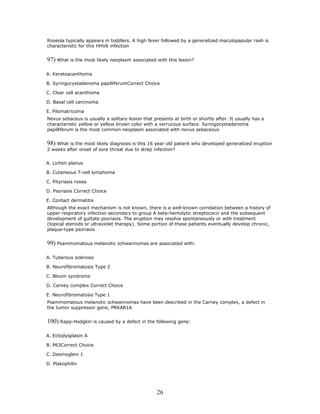 ETAS_MCQ_09 pediatric dermatology | DOC