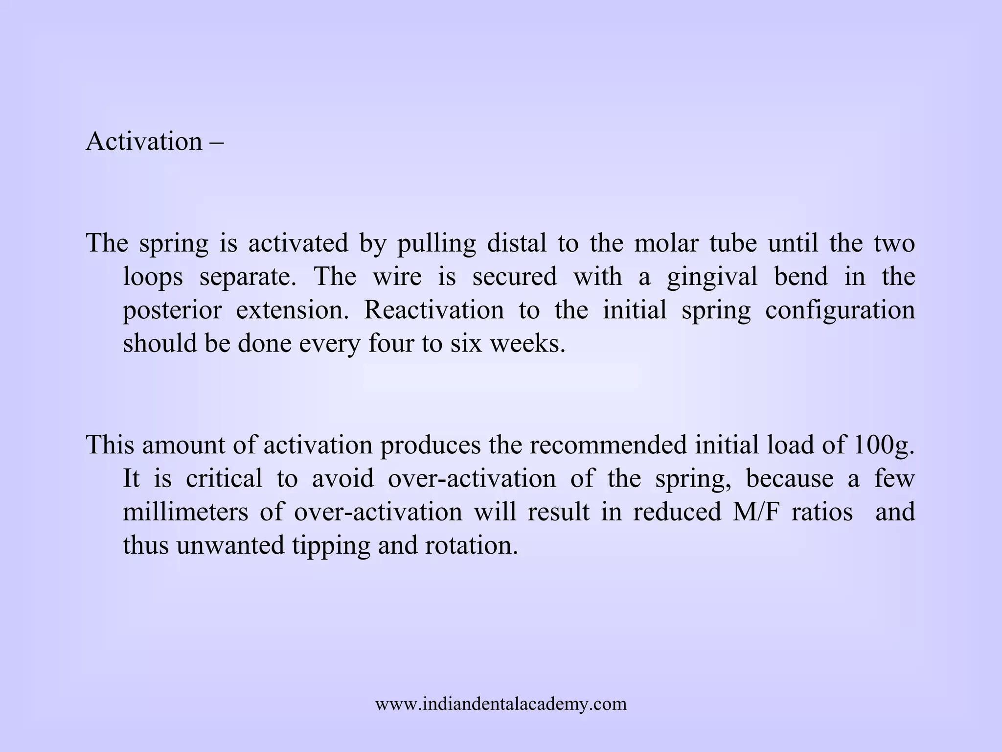 PG Retraction Spring for Canine & Incisor /certified fixed orthodontic ...