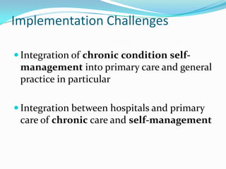 The Flinders Model of chronic condition self-management | PPTX