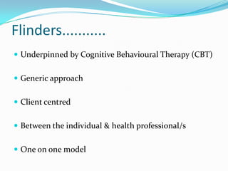 The Flinders Model of chronic condition self-management | PPTX