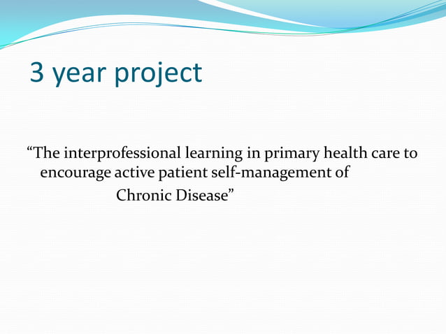 The Flinders Model of chronic condition self-management | PPTX