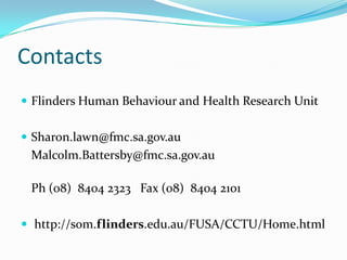The Flinders Model of chronic condition self-management | PPTX