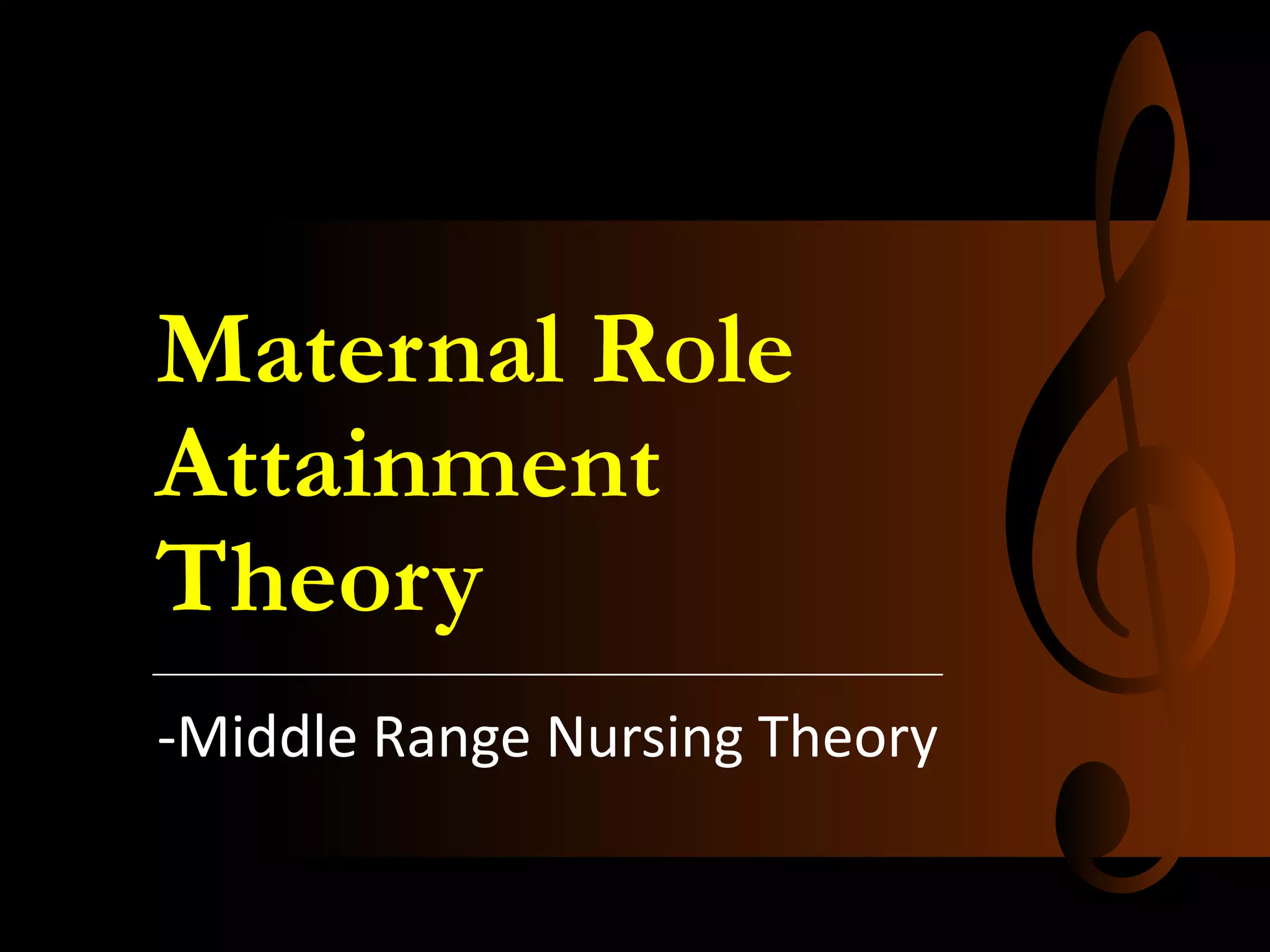 Ramona Mercer’s Maternal Role Attainment Theory | PPTX