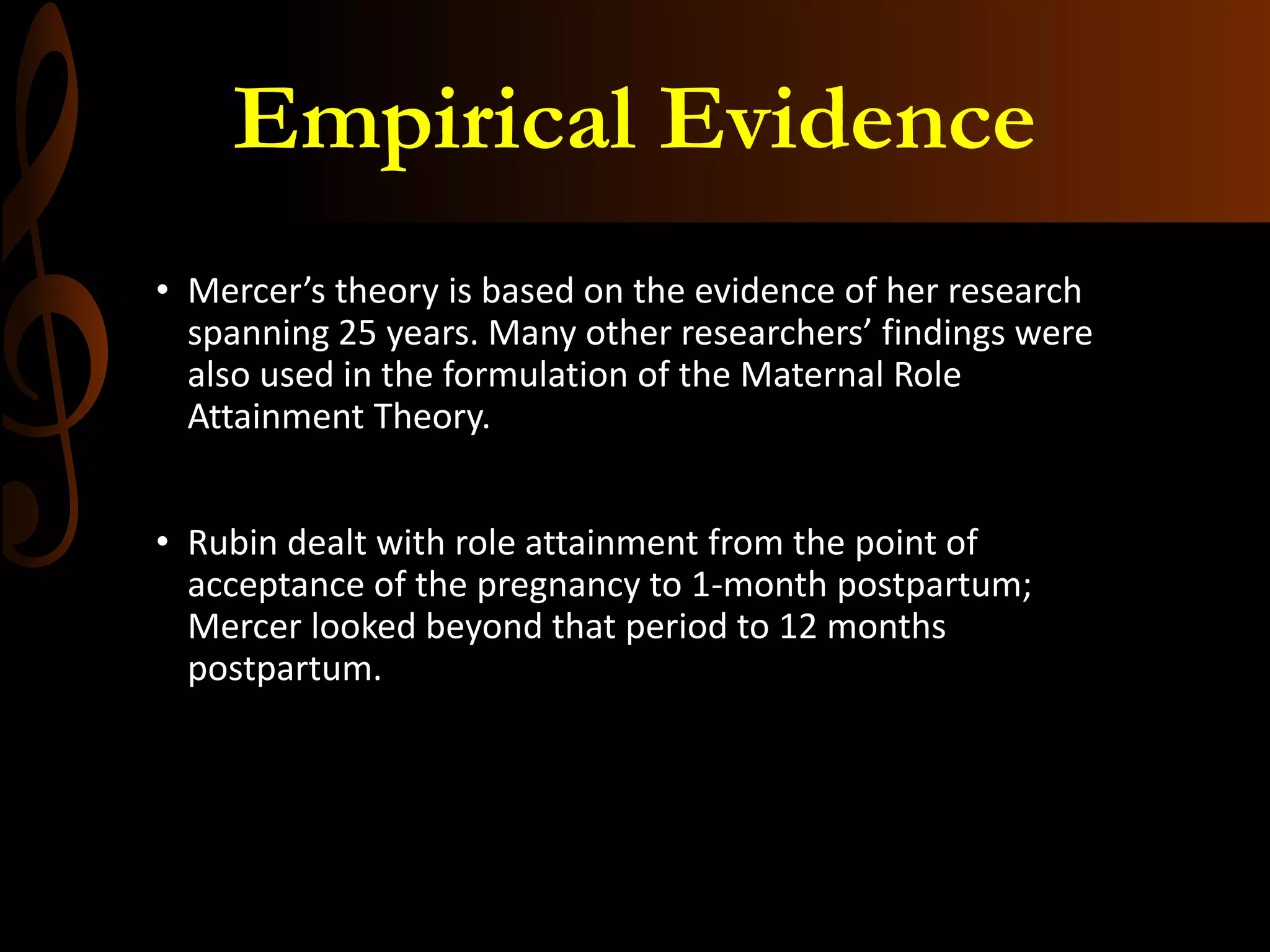 Ramona Mercer’s Maternal Role Attainment Theory | PPTX