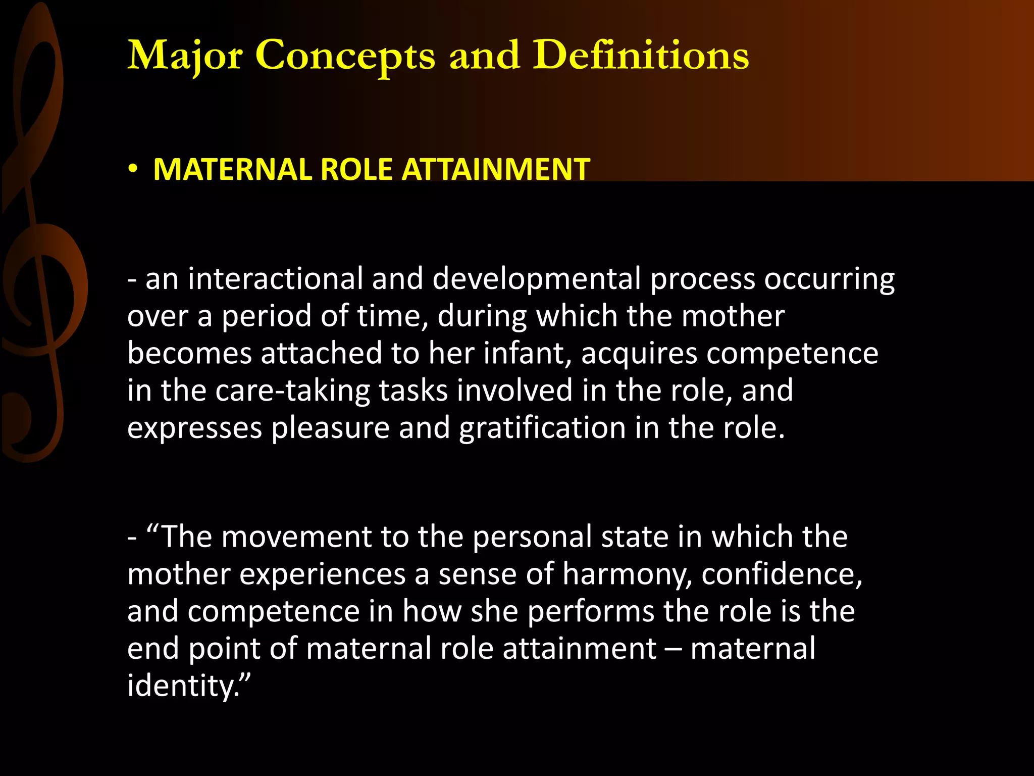 Ramona Mercer’s Maternal Role Attainment Theory | PPTX