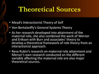 Ramona Mercer’s Maternal Role Attainment Theory | PPTX