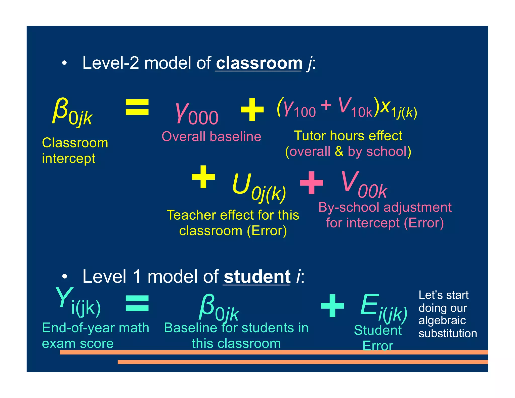 Mixed Effects Models - Random Slopes | PPT