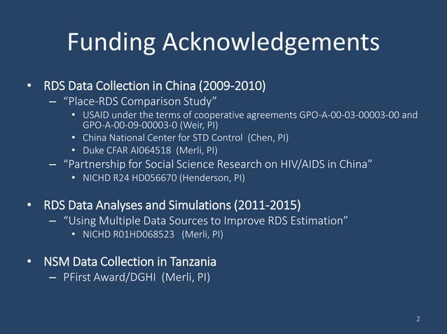 09 Respondent Driven Sampling And Network Sampling With Memory Ppt
