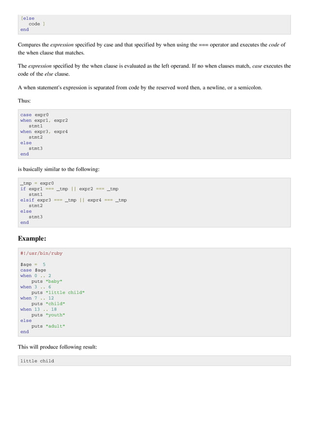 09 ruby if else | PDF