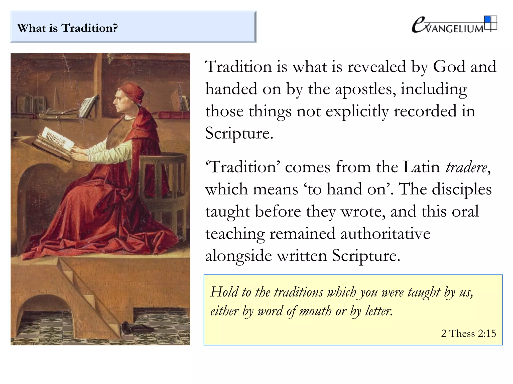 scripture and tradition | PPT