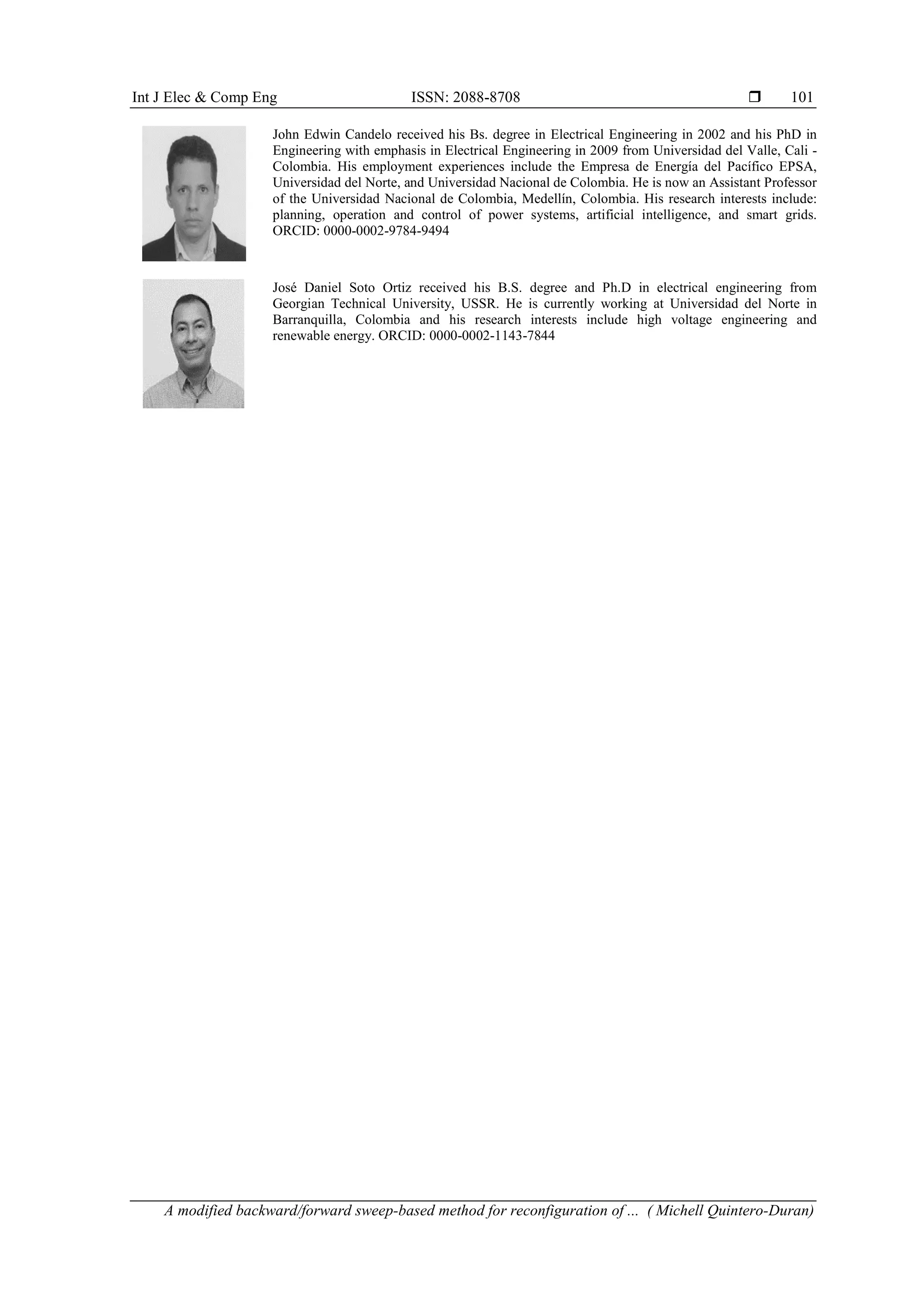 A Modified Backwardforward Sweep Based Method For Reconfiguration Of Unbalanced Distribution