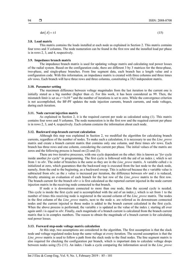 A Modified Backwardforward Sweep Based Method For Reconfiguration Of Unbalanced Distribution