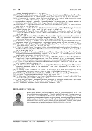 A modified backward/forward sweep-based method for reconfiguration of unbalanced distribution ...