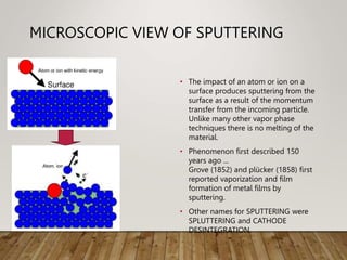 09sputterdeposition.ppt | Chemistry | Science